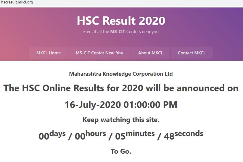 Maharashtra HSC Result 2020 Declared at mahresult.nic.in LIVE Updates ...